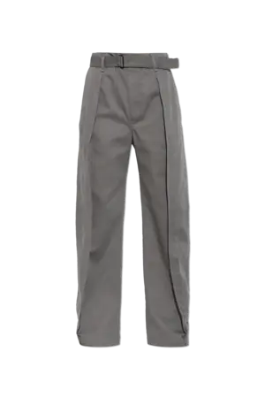 LEMAIRE Trousers With Belt - Grey