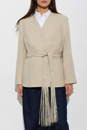 BY MALENE BIRGER Wool Jacket ‘emma’ With A Belt