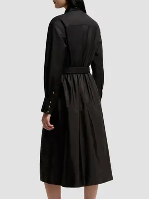 Moncler Long Dress In Wool