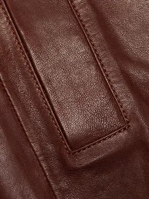 ARMA Yava Leather Belted Coat