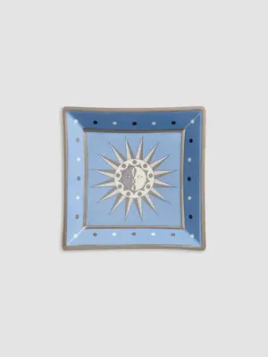 Jonathan Adler Soleil Porcelain Square Catchall Tray - Blue