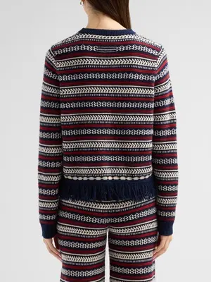 Guest In Residence Western Striped Wool-cashmere Sweater