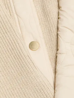 Ramy Brook Melaine Quilted Rib-knit Scarf Coat