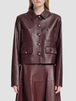 Altuzarra Astley Leather Crop Jacket