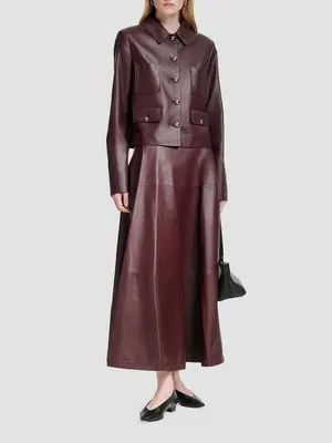 Altuzarra Astley Leather Crop Jacket