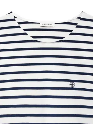 ANINE BING Newton Stripe Relaxed-fit T-shirt