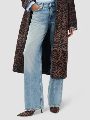 Rag & Bone Mercer 74mm -print Calf Hair Ankle Boots
