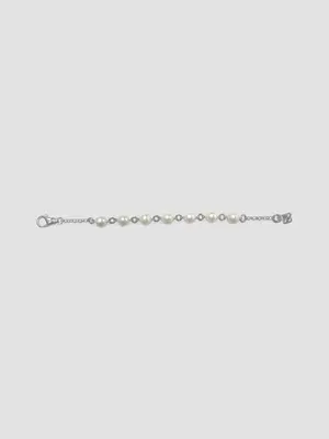Stephen Dweck Sterling Cultured Freshwater Pearl & 0.03 Tcw Diamond Bracelet