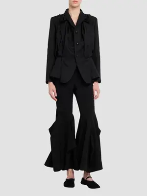 Comme Des Garçons Satin Three-button Jacket