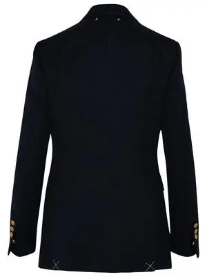GOLDEN GOOSE Blazer Logo Manica - Blue