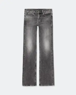 ALLSAINTS Zoe Low-rise Bootcut Jeans - Grey