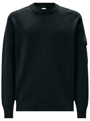 C.P. COMPANY Metropolis Series Extra-fine Wool Crewneck Sweater - Black