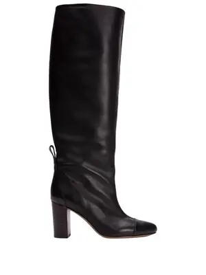 ODISSI Lia Leather Boots - Black