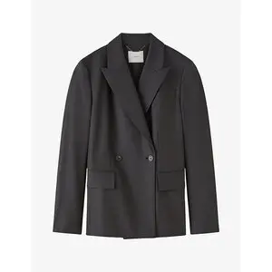 JOSEPH Dana Double-breasted Stretch-wool Jacket