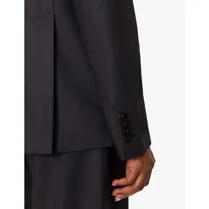 JOSEPH Dana Double-breasted Stretch-wool Jacket