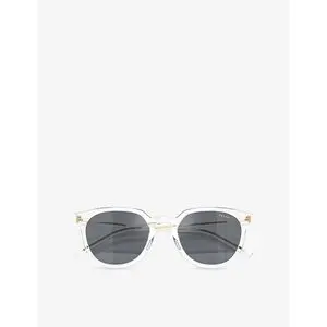 Prada Pr D15sd Oval-frame Acetate Sunglasses