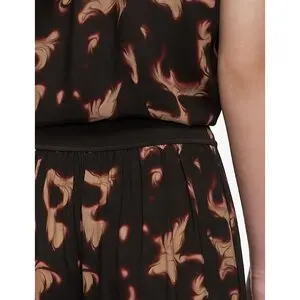 JOSEPH Rihani Tortoiseshell-print Wide-leg Crepe Trousers - Tortoise Shell