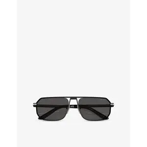 Prada Pr A53s Pillow-frame Metal Sunglasses