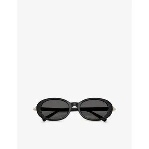 Tiffany & Co. Tf4242d Oval-frame Acetate Sunglasses