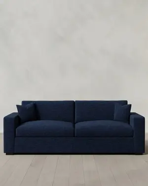 Quince Oasis Sofa In Performance Chenille-linen Blend - Ink