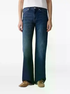 JOOP! Logo-patch Wide-leg Jeans - Blue