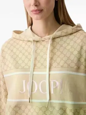 JOOP! Logo-embroidered Monogram-print Hoodie