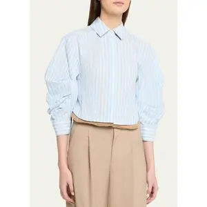 Simkhai Boone Stripe Combo Shirt