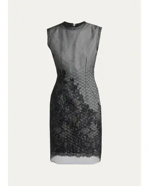Alexander McQueen Quilted Lace Dress
