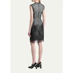 Alexander McQueen Quilted Lace Dress
