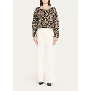 NILI LOTAN Zamira Cashmere Crewneck Sweater