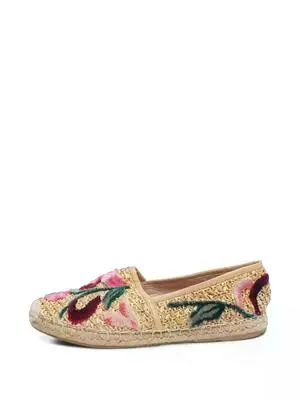 Ermanno Scervino Floral Espadrilles - Neutrals