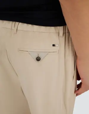 Herno Trousers In Suede Effect And Changing Nylon