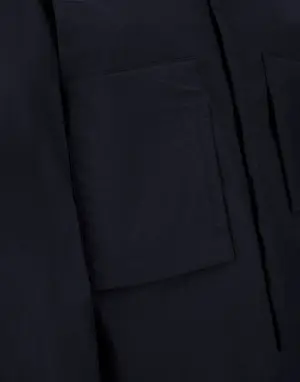 Herno Shacket In Tech-crinkle