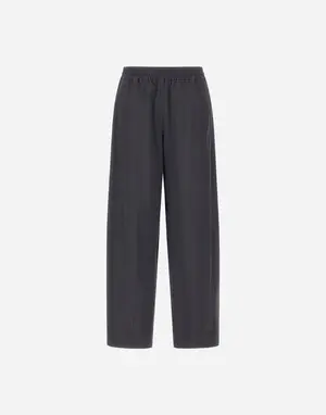 Herno Trousers In Tech-merino - Iron