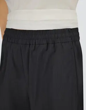 Herno Trousers In Tech-merino - Iron