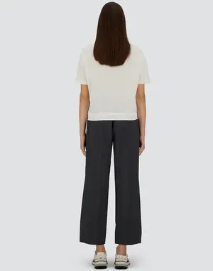 Herno Trousers In Tech-merino - Iron