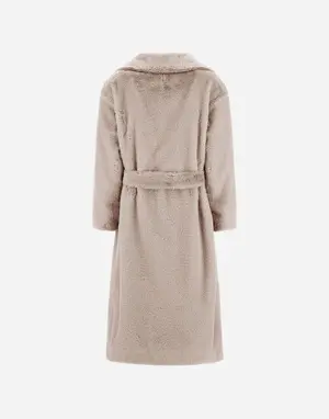 Herno Coat In Soft Alternative Fur