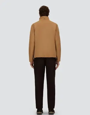 Herno Resort Bomber Jacket In Suede-effect Microfibre And Light Faux Fur