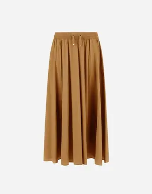 Herno Light Nylon Stretch Skirt - Camel