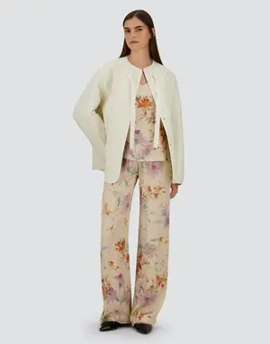 Herno Trousers In Floral Print