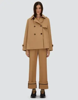 Herno Pea Coat In Dean