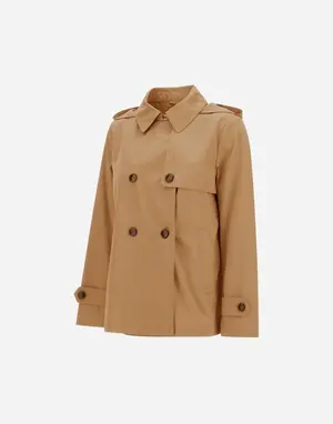 Herno Pea Coat In Dean