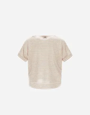 Herno T-shirt In Glam Knit Effect