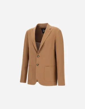 Herno Blazer In Cotton Linen Popeline