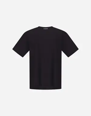 Herno Superfine Cotton Stretch T-shirt - Black