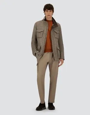 Herno Resort T-shirt In Wool And Silk Knit