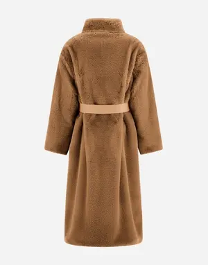 Herno Reversible Coat In Soft Alternative Fur And Pure Cashmere
