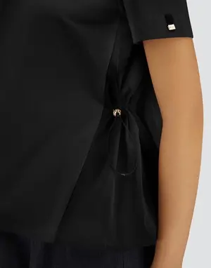Herno T-shirt In Chic Cotton Jersey And New Techno Taffeta