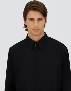 Herno Shacket In Lightweight Diagonal