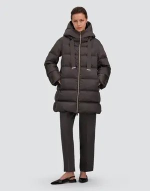 Herno A-shape Jacket In Satin